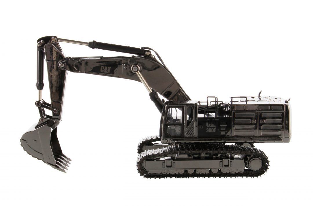 1:50 Cat 390F L Hydraulic Excavator - Gunmetal Finish