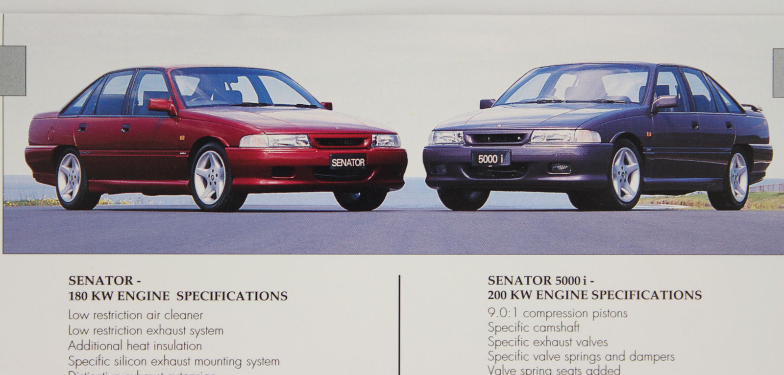 HSV VP Senator & Senator 5000i Leaflet Brochure