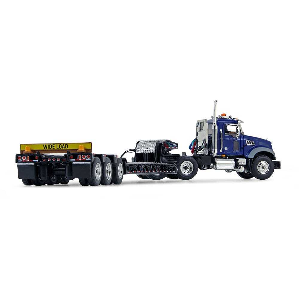 1:50 First Gear Mack With Low Boy Trailer In Black
