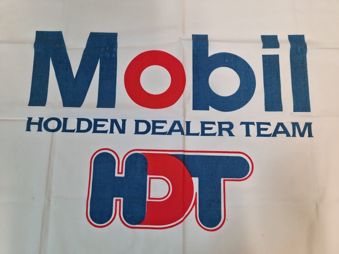 Original Peter Brock Mobil HDT Flag Holden Dealer Team Memorabilia 110 ...