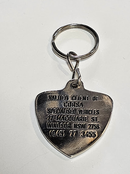 RARE Original CORSA Special Vehicles Valued Client Key Ring CSV