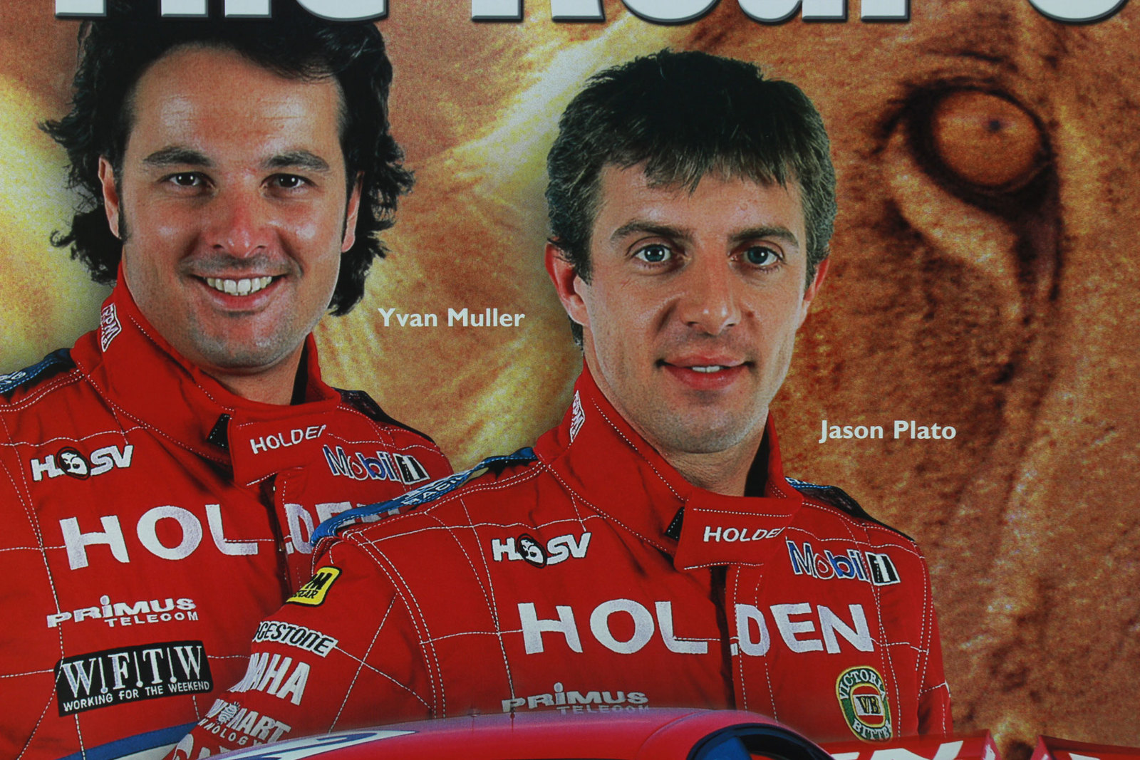 HRT Craig Lowndes Mark Skaife Poster Holden VT Commodore Yvan Muller ...