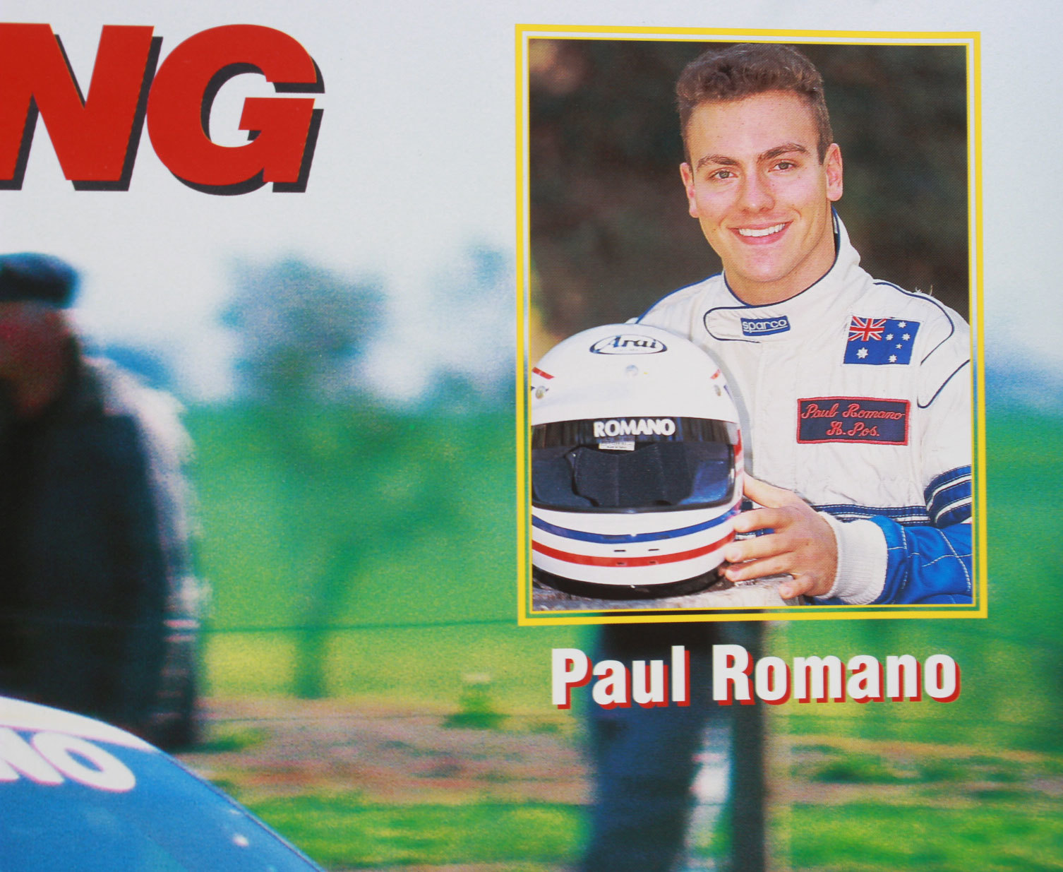 Bridgestone Paul Romano Racing Poster Holden Commodore VP Group A SS