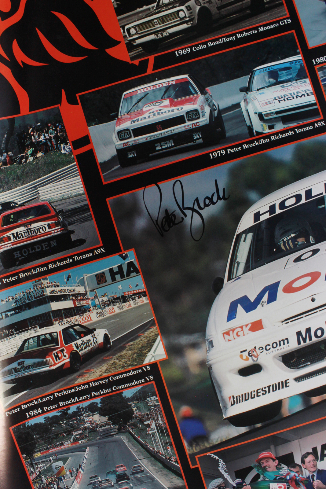 Large Signed Peter Brock Holden Motorsports 25th Anniversary Poster