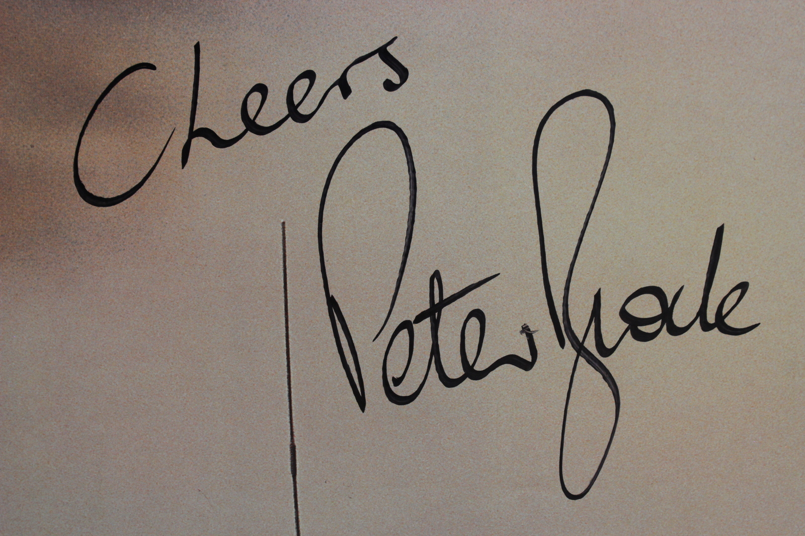 Large Signed Peter Brock 1995 Round Australia Poster