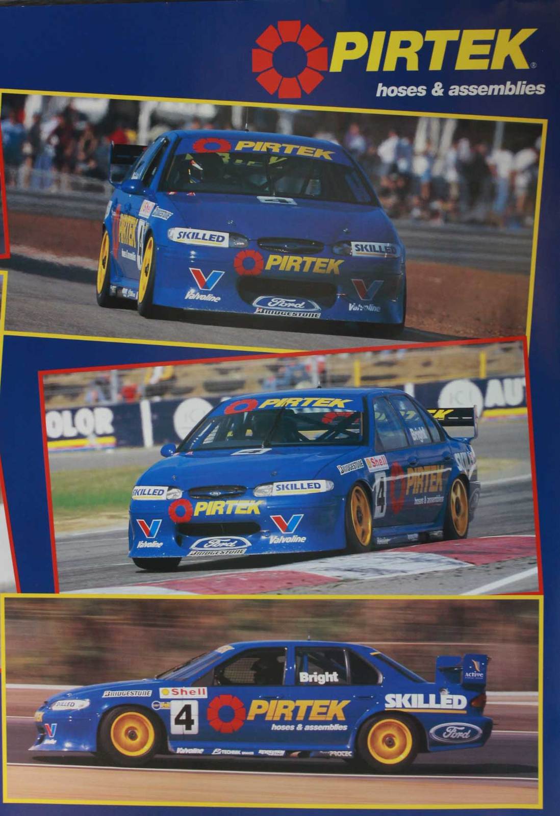 Pirtek Jason Bright Poster - Pirtek Racing