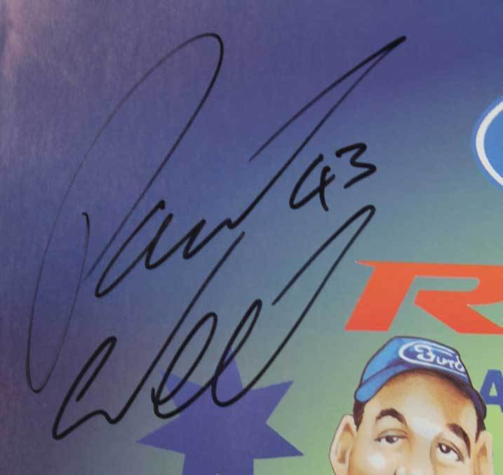 Signed Ford Racing Australia Charactures Poster