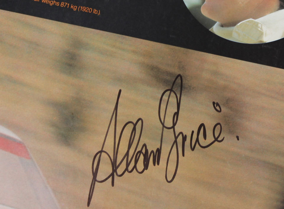 Signed Allan Grice Craven Mild Chevrolet Corvair Poster