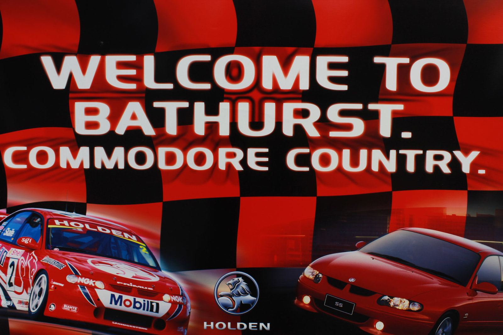 Holden Welcome To Bathurst Poster VX Commodore SS Mark Skaife Genuine