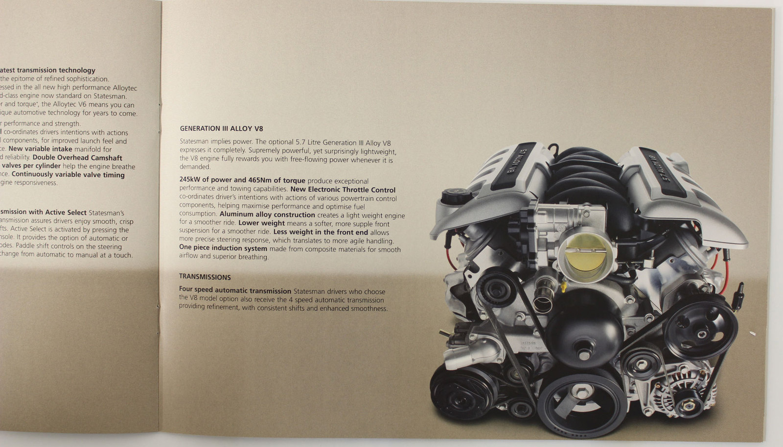 Holden WK Statesman Brochure