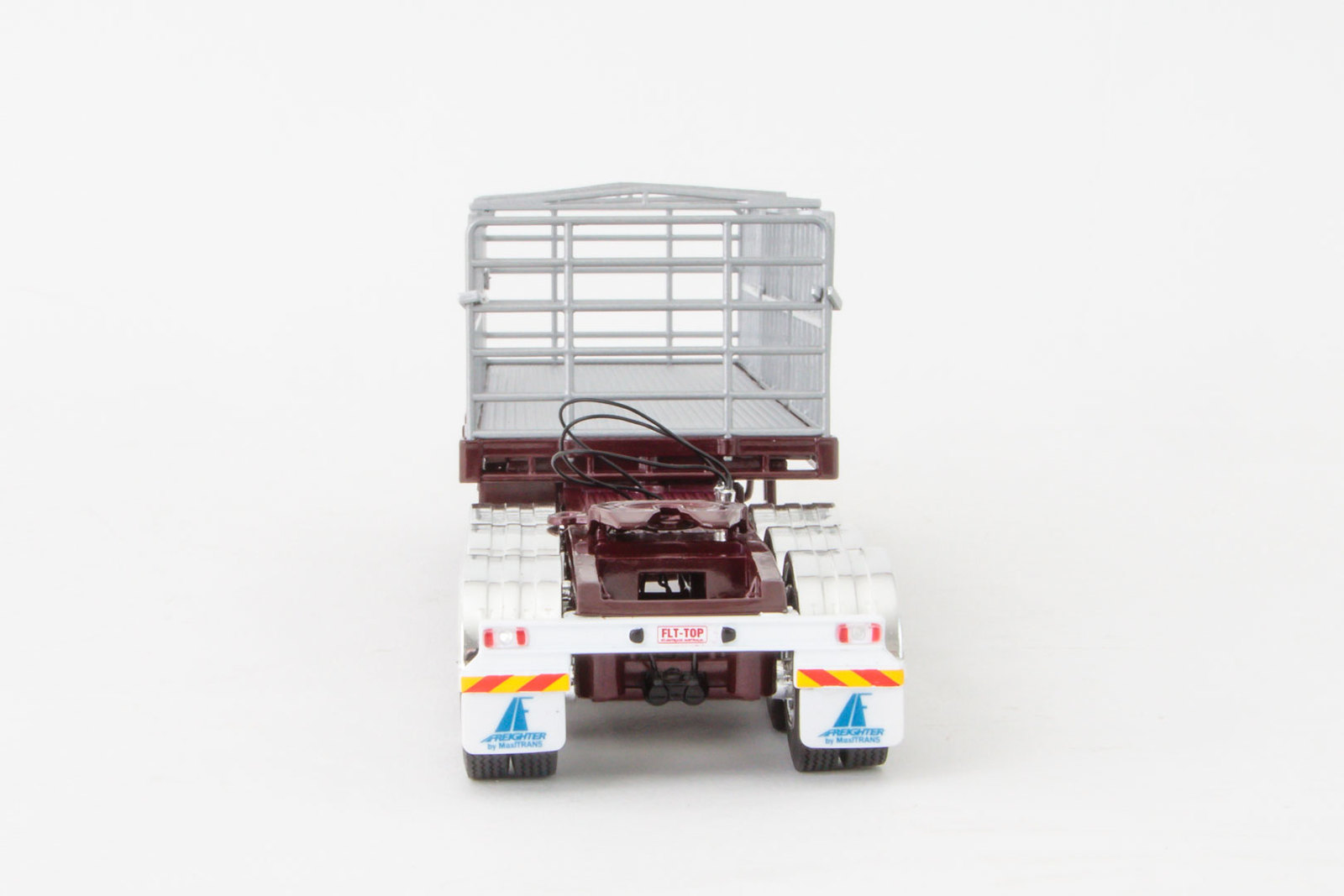 Freighter B Double Flat Top Trailers - Burgundy