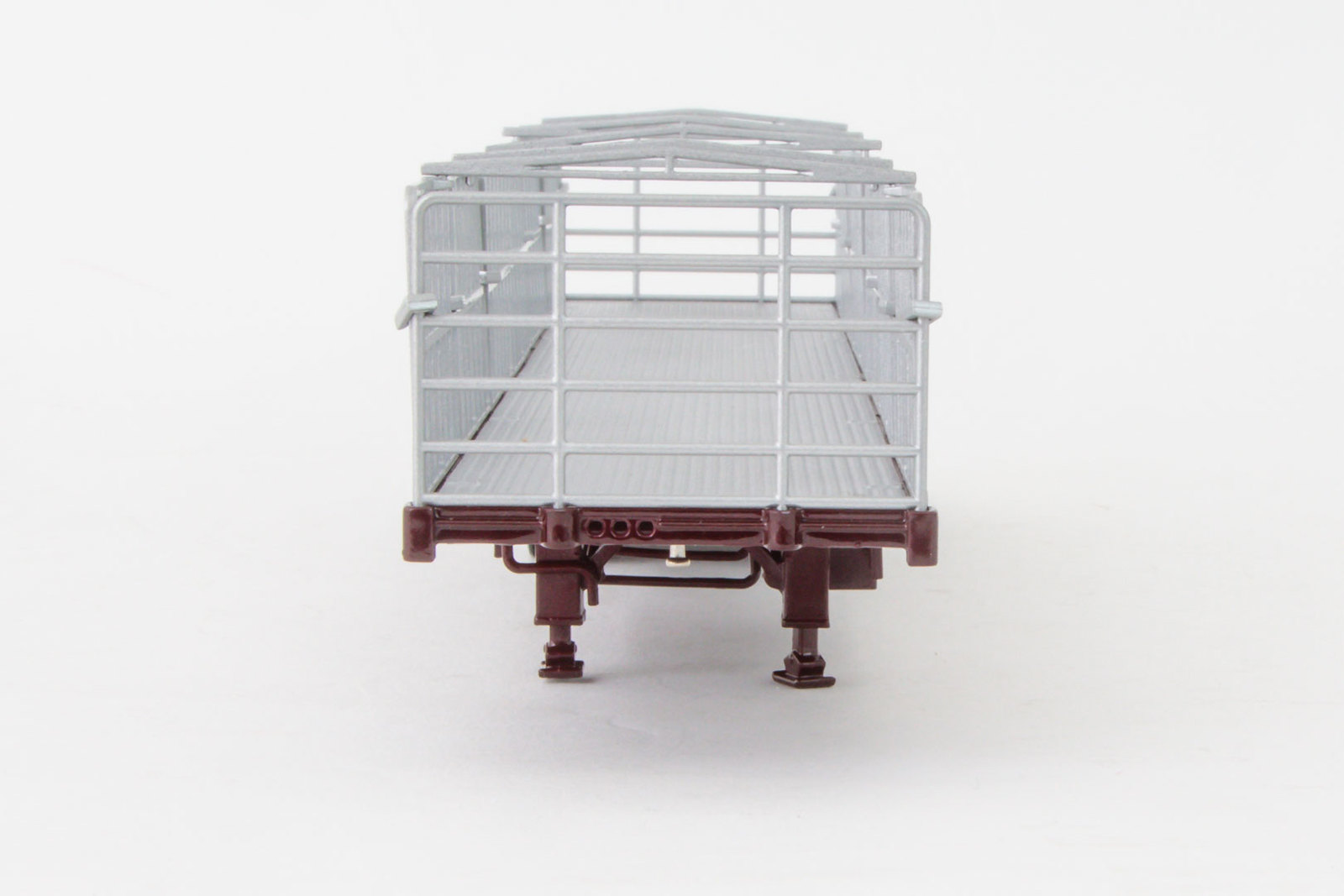 Freighter B Double Flat Top Trailers - Burgundy