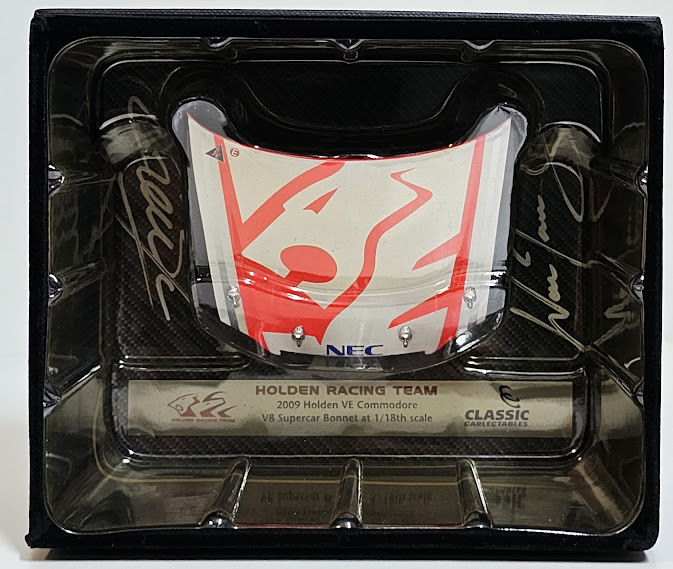 New Signed 1:18 Holden Racing Team 2009 VE Commodore V8 Supercar Bonnet