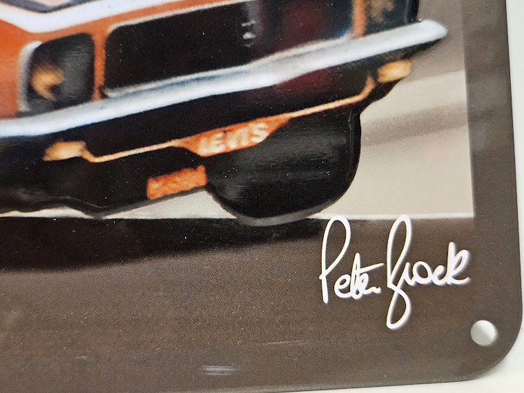 Peter Brock Embossed Tin Sign Bathurst 40th Anniversary HOLDEN LJ Torana