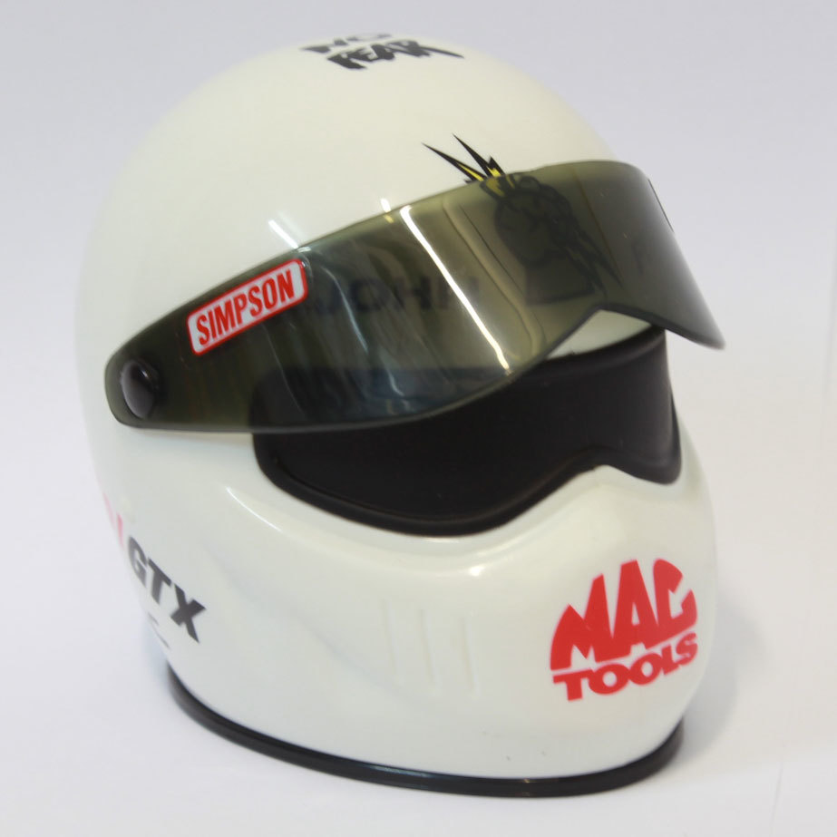 Used Simpson John Force Helmet Castrol GTX Mac Tools No Fear