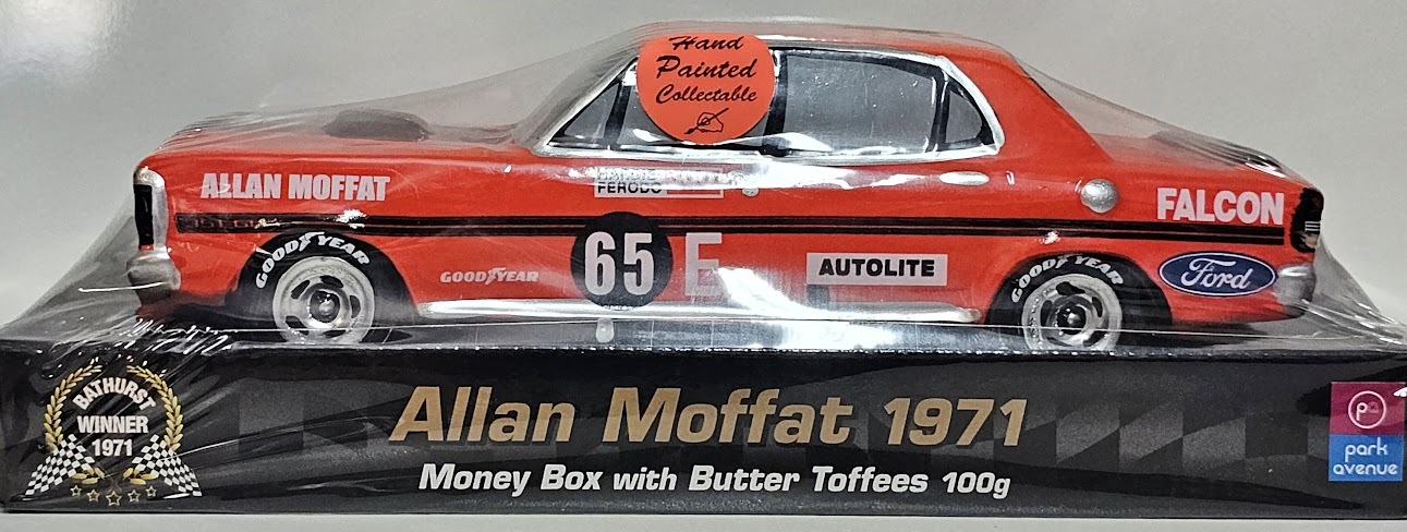 Bathurst Winner Allan Moffat Ceramic Money Box With Toffees XY FALCON ...