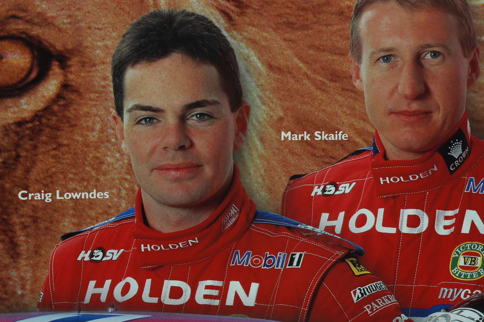 HRT Craig Lowndes Mark Skaife Poster Holden VT Commodore Yvan Muller ...