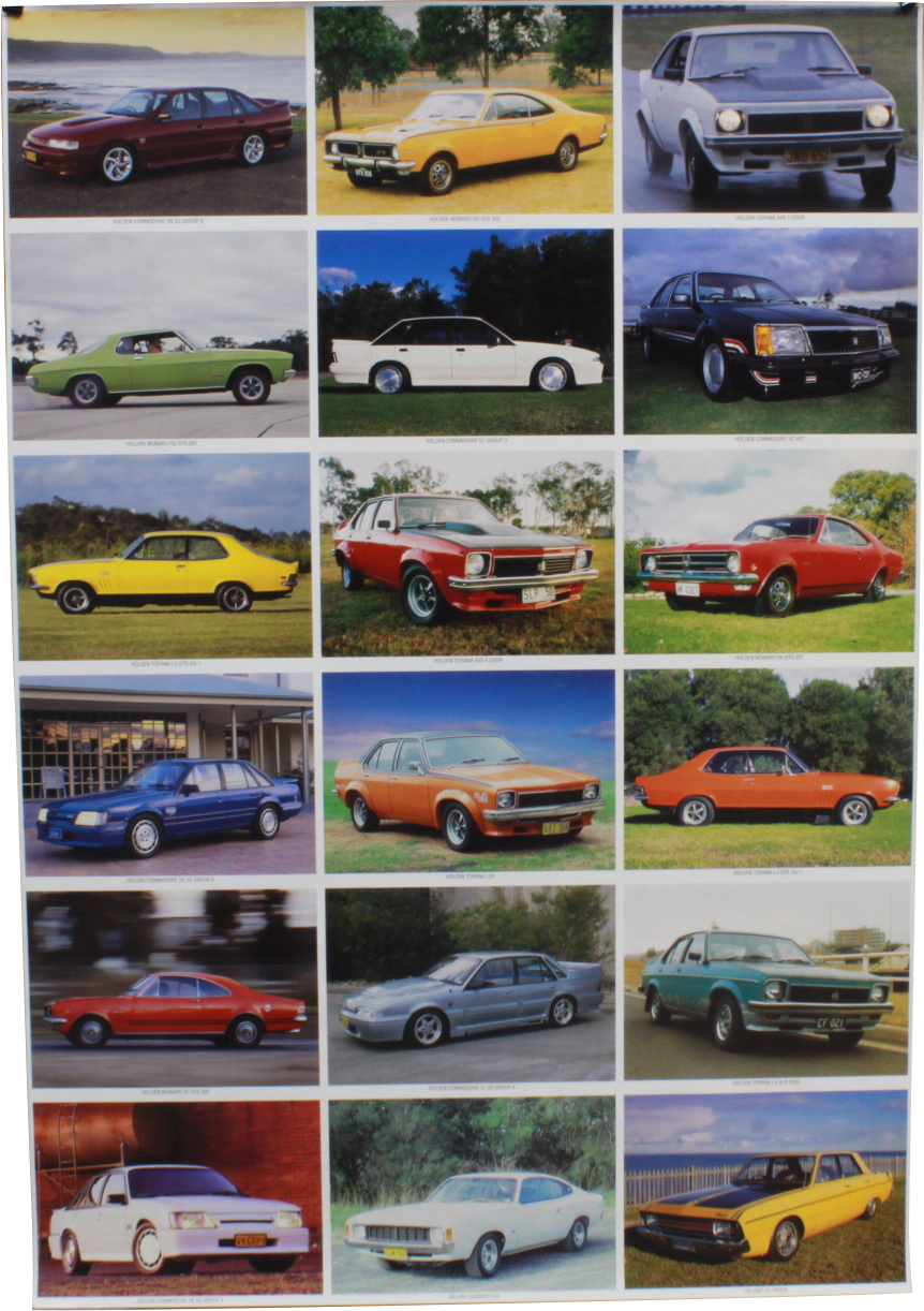 Holden Commodore VC VK VL VN Monaro HG HQ HK HT Torana ApX LC L34 LJ LX ...