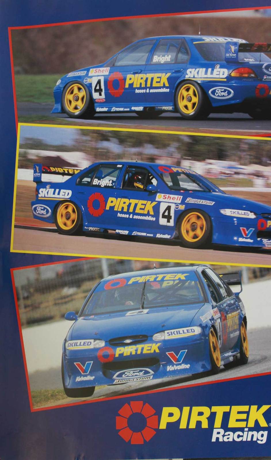 Pirtek Jason Bright Poster - Pirtek Racing