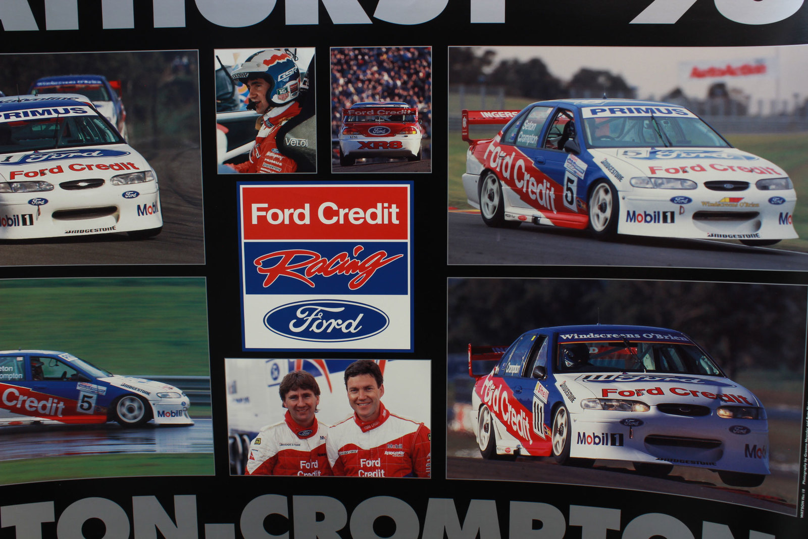 Ford Credit Racing Bathurst 1998 Glen Seton - Neil Crompton Poster EL ...