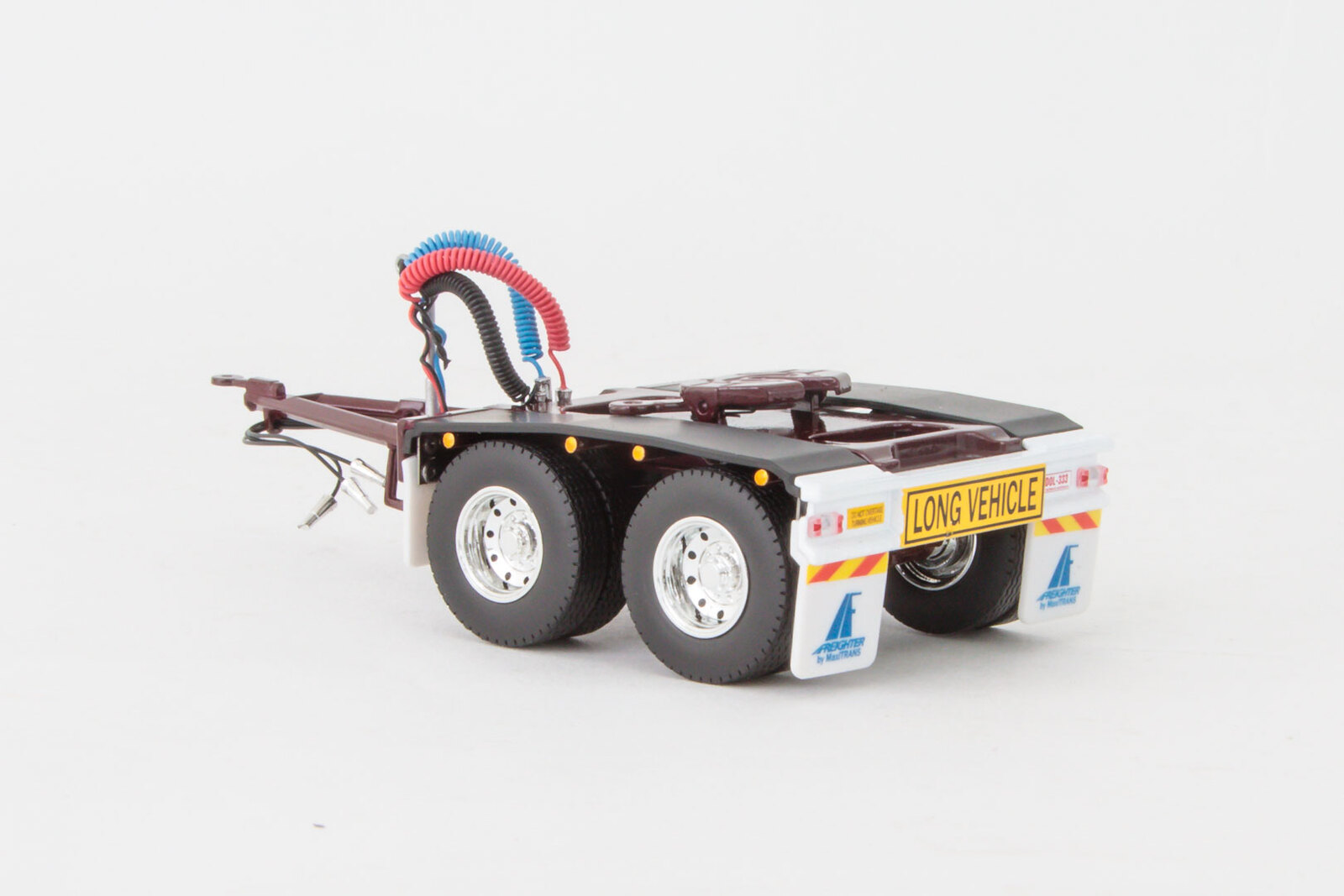 New Drake Road Train Trailer Dolly Diecast Replica Model 1:50 Burgundy