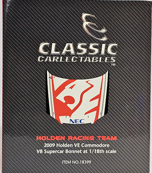 New Signed 1:18 Holden Racing Team 2009 VE Commodore V8 Supercar Bonnet