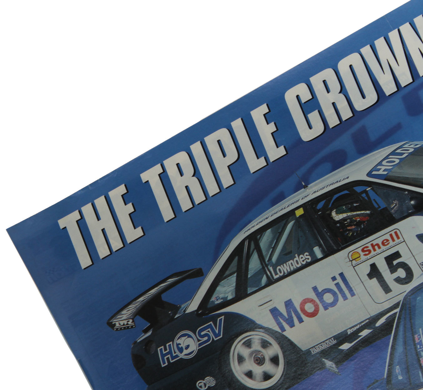 Craig Lowndes / Greg Murphy Signed 1996 Poster - Australian Auto Action