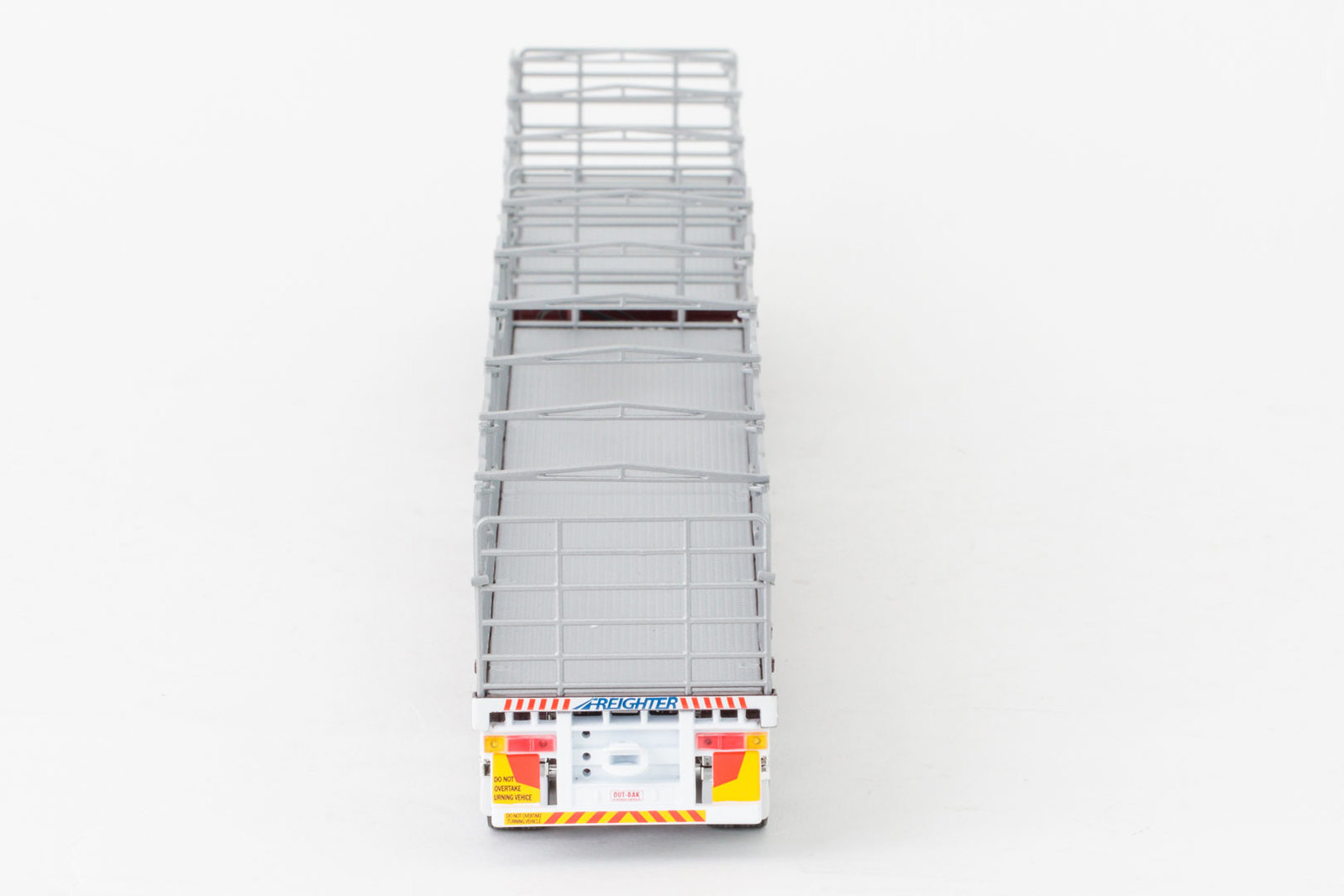 Freighter B Double Flat Top Trailers - Burgundy