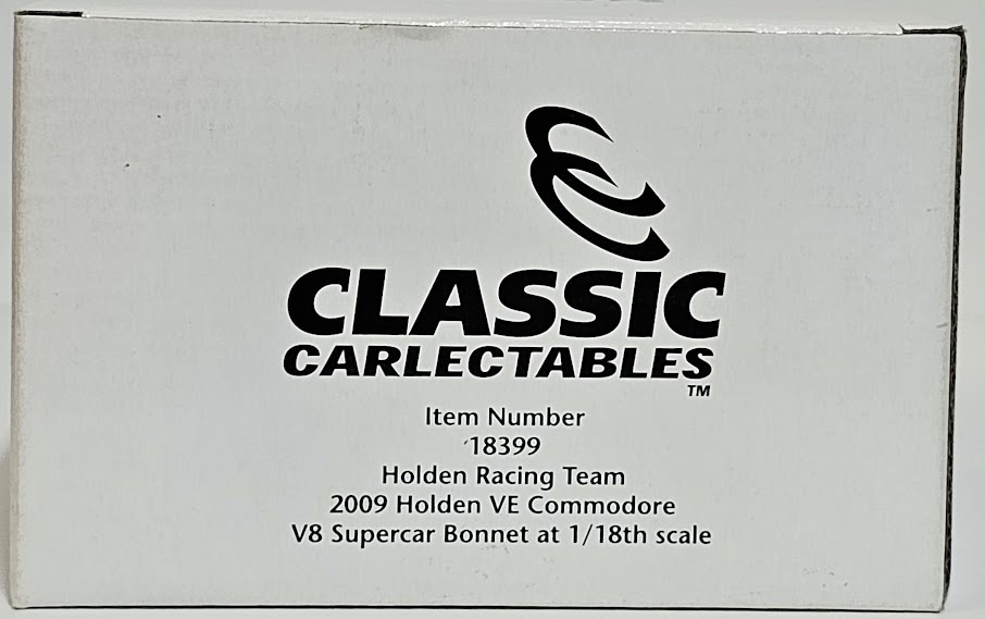 New Signed 1:18 Holden Racing Team 2009 VE Commodore V8 Supercar Bonnet