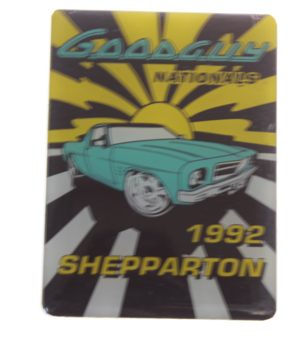 Good Guy Nationals Shepparton 1992 Cloth Patch, Badge & Pins