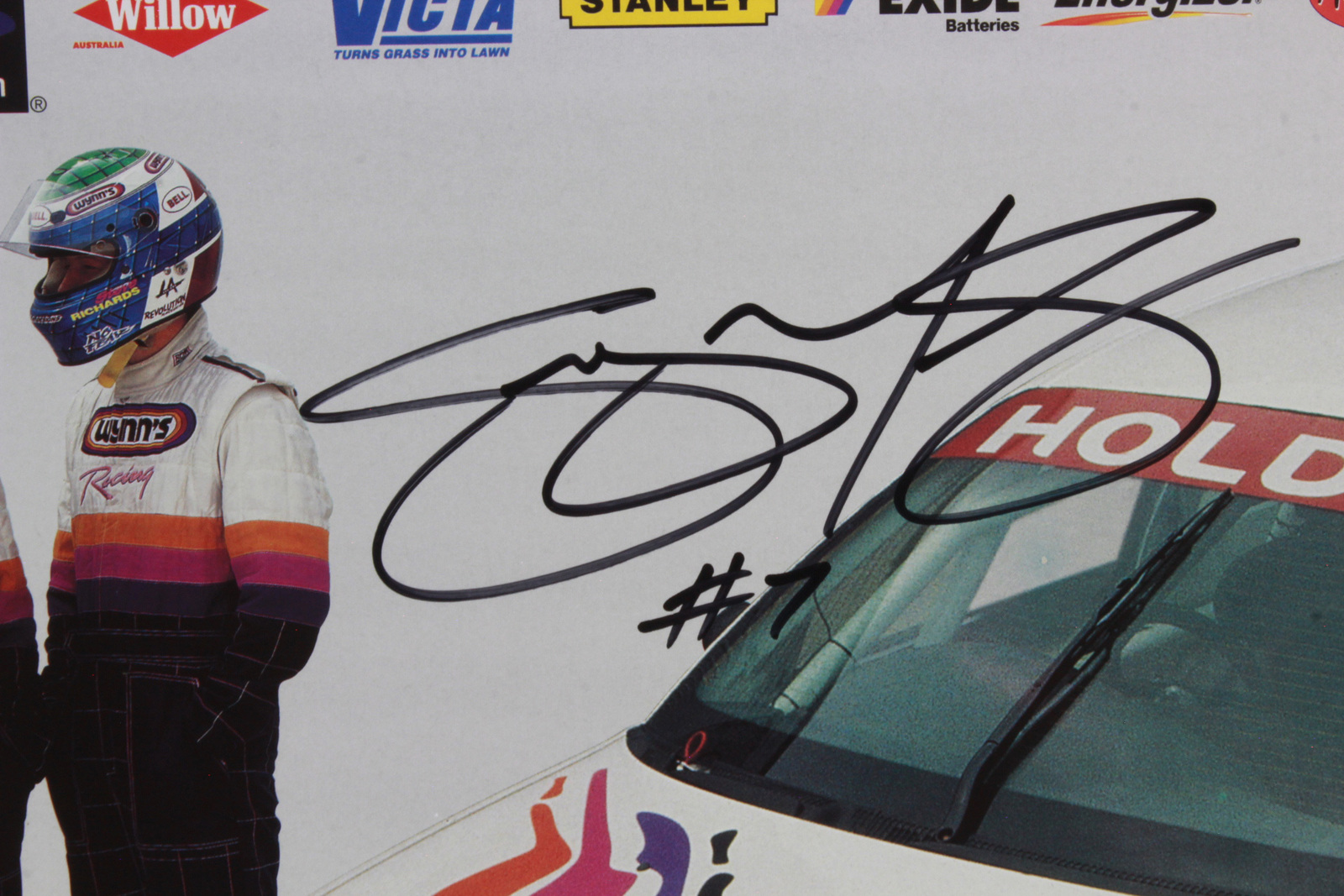 Signed 1999 Wynn's Racing Poster