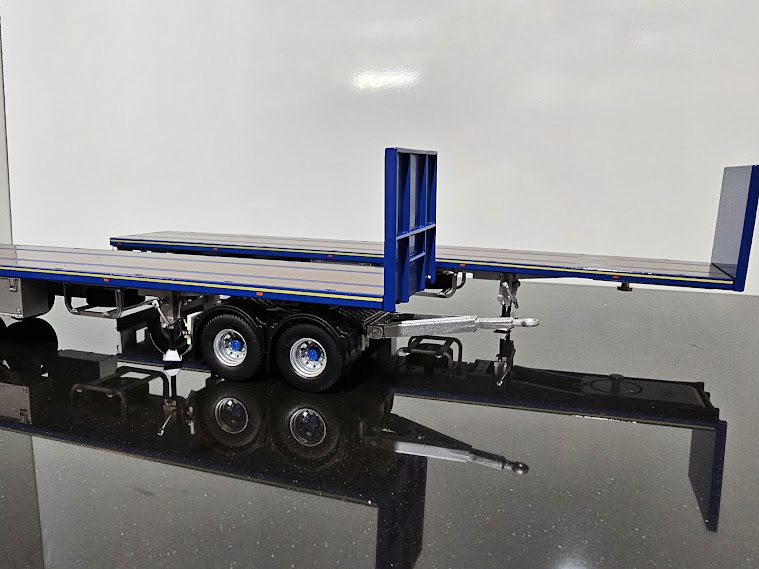 Tekno 1:50 Road Train Set With Dolly Blue and Silver