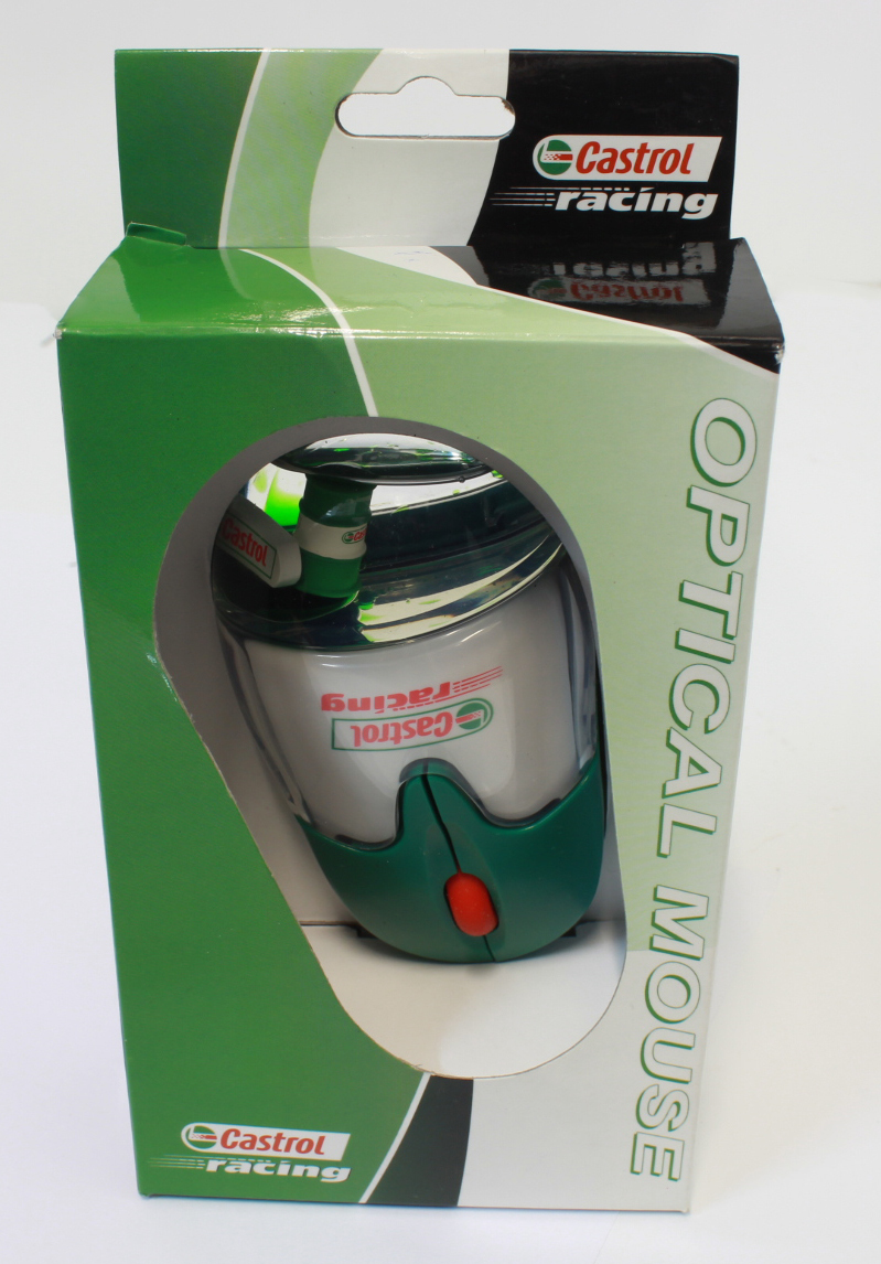 Group of Castrol Motor Oil Computer Mouse Pads and a Mouse Wakefield Racing