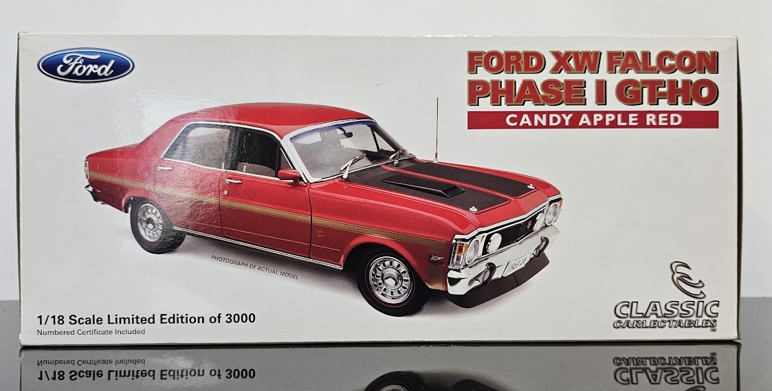 1:18 Ford Falcon XW Phase 1 GTHO Candy Apple RED