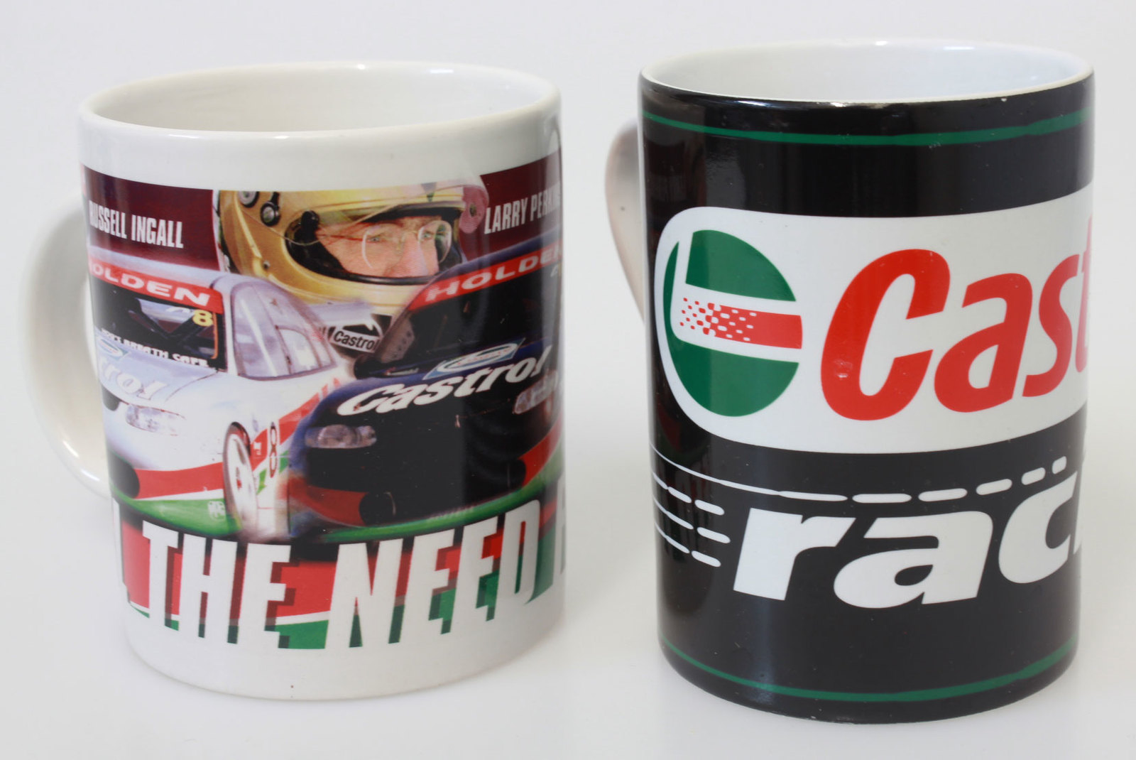 Ex-Display Assortment Of Castrol Mugs x5 Perkins Ingall Longhurst Racing