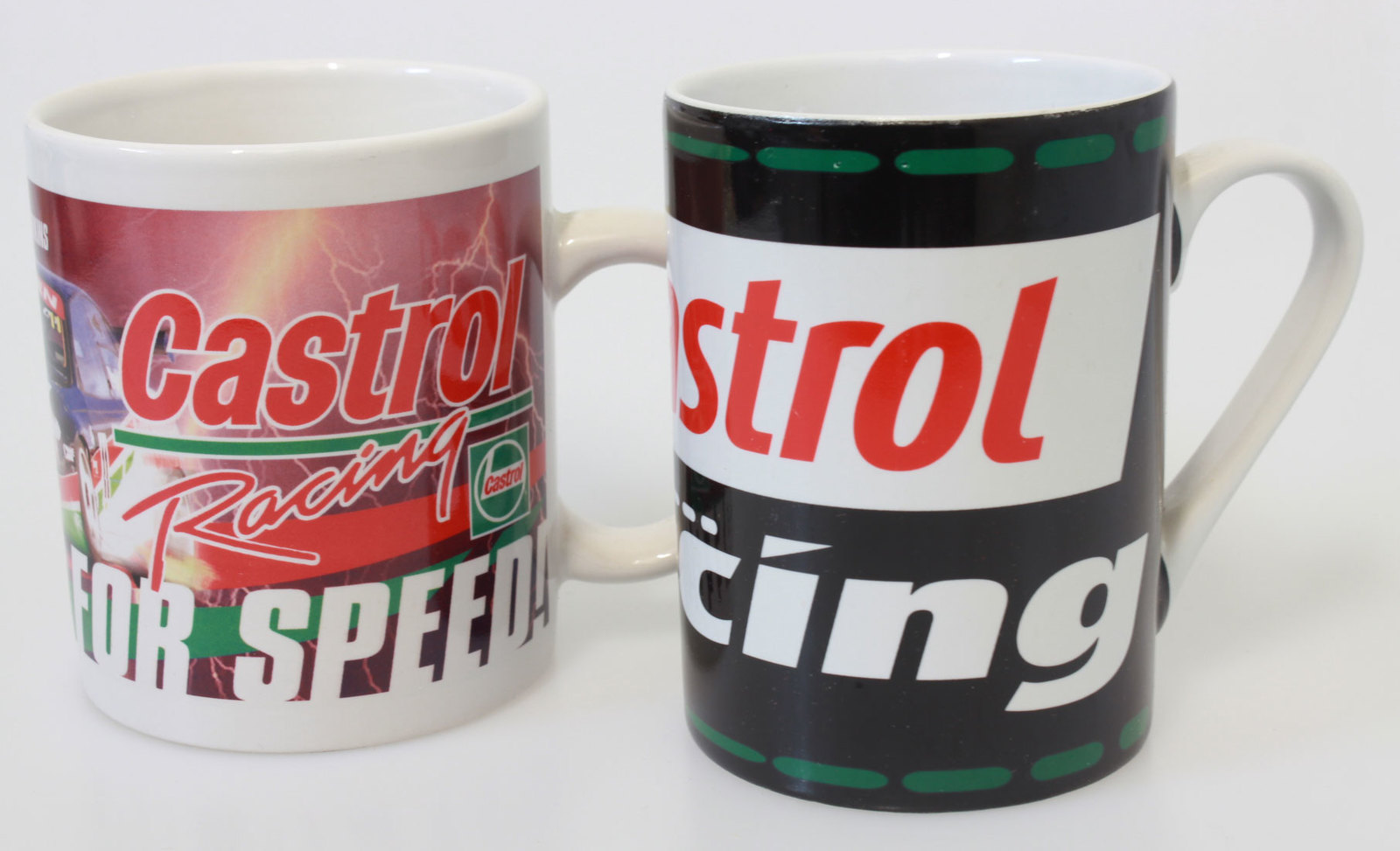 Ex-Display Assortment Of Castrol Mugs x5 Perkins Ingall Longhurst Racing
