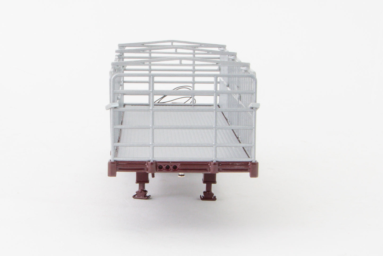 Freighter B Double Flat Top Trailers - Burgundy