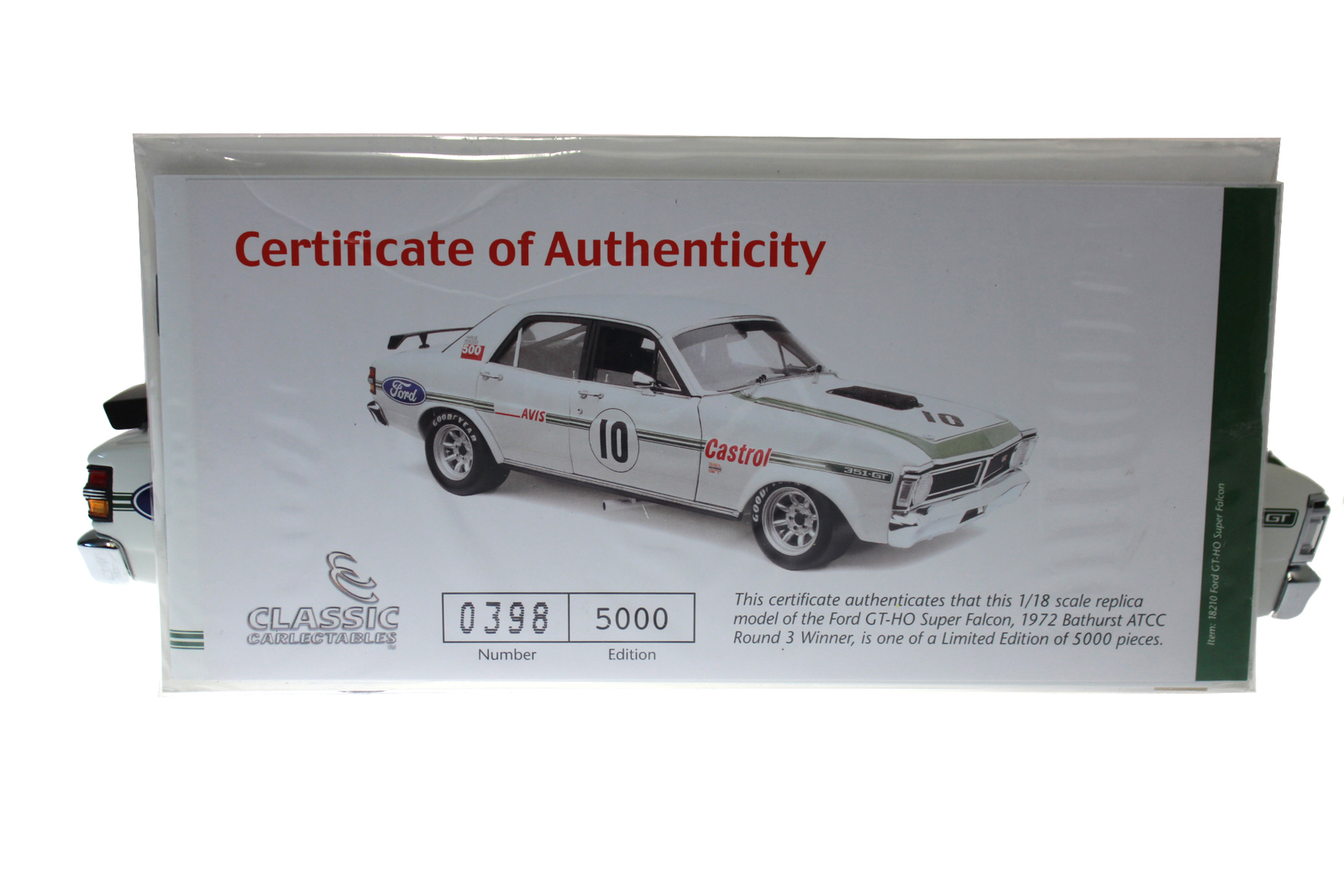 Ford GT-HO Super Falcon 1972 Bathurst ATCC Round 3 Winner