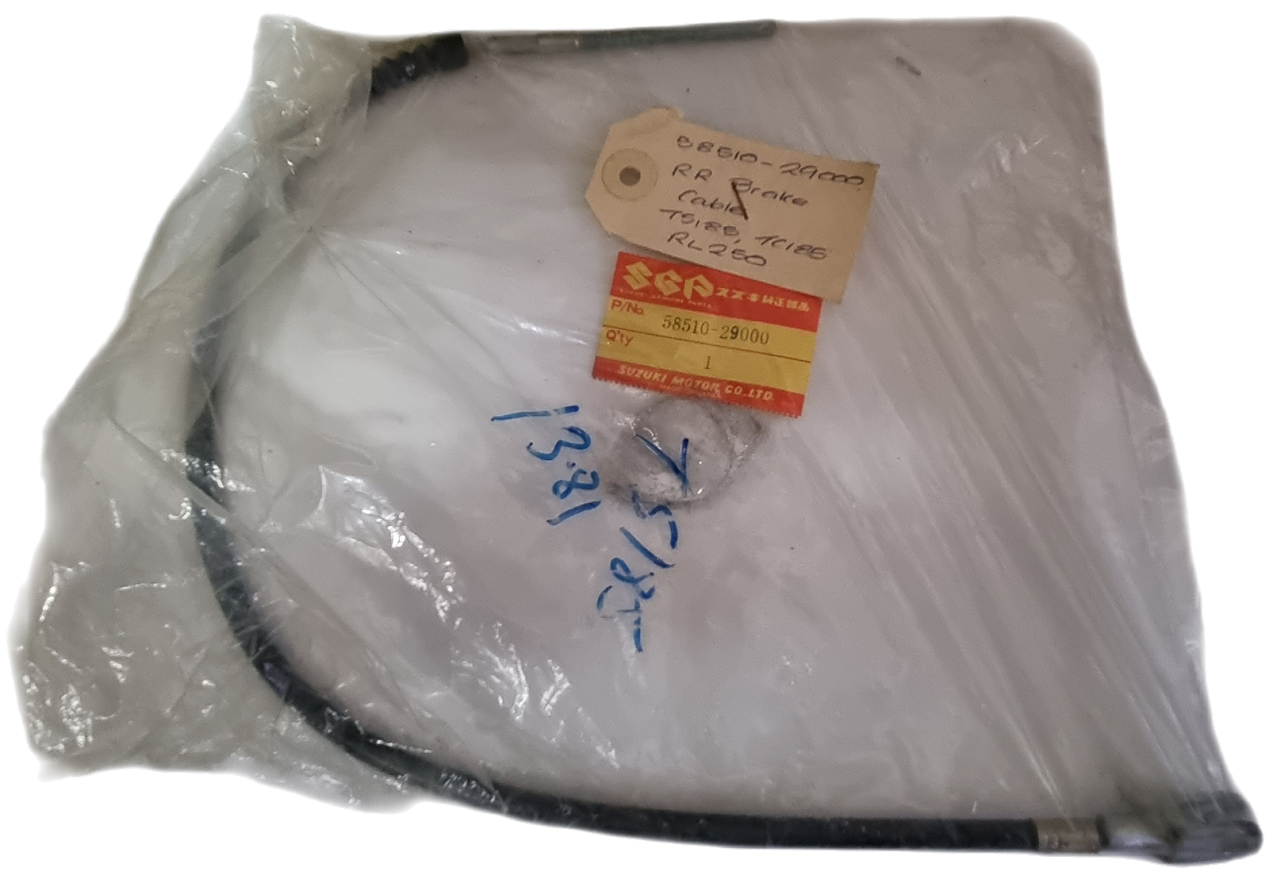NOS Genuine Suzuki Motorcycle TS185 TC 185 RL250 Rear Brake Cable 58510 ...