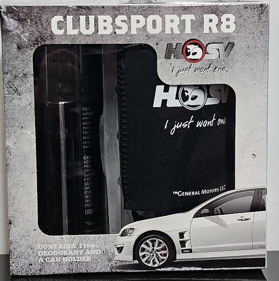 2012 VE HSV Clubsport R8 Gift Pack Deodorant & Can Holder