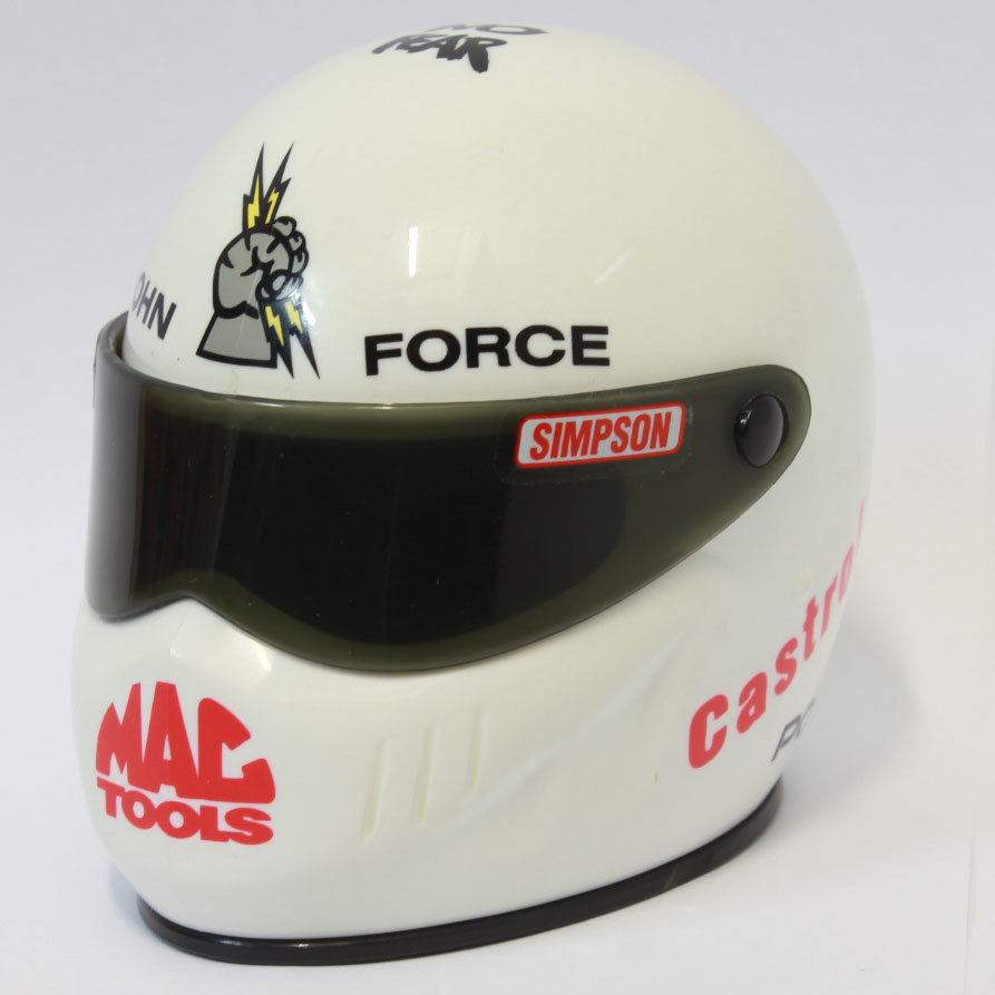 Used Simpson John Force Helmet Castrol GTX Mac Tools No Fear