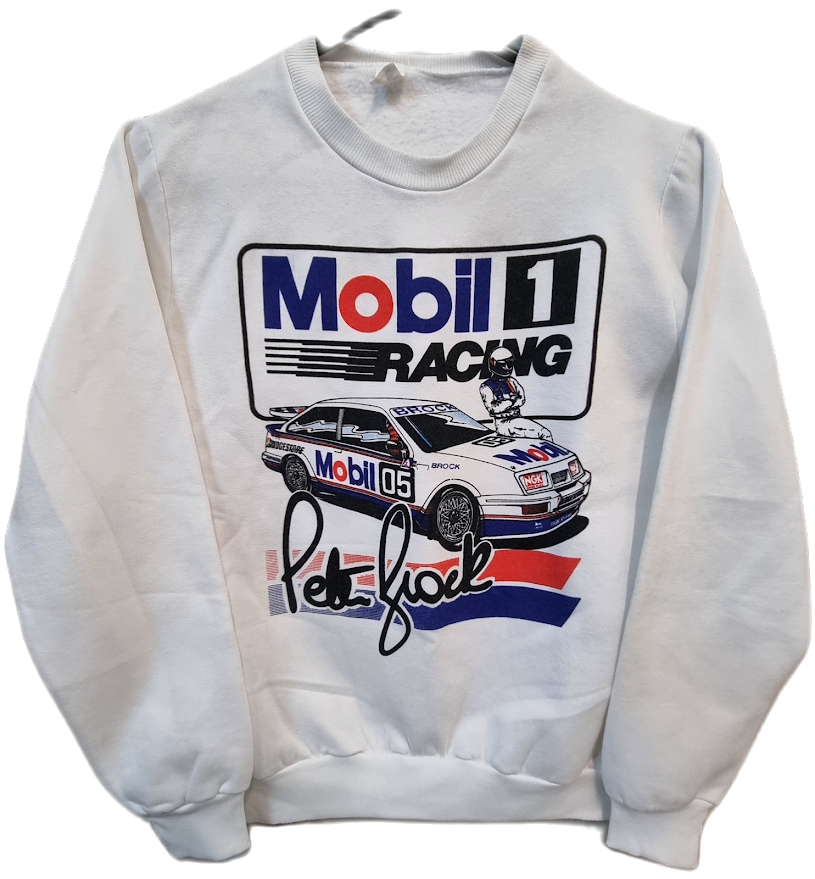 Mobil 1 Racing Jumper Peter Brock Ford Sierra 1989 Size Large Vintage