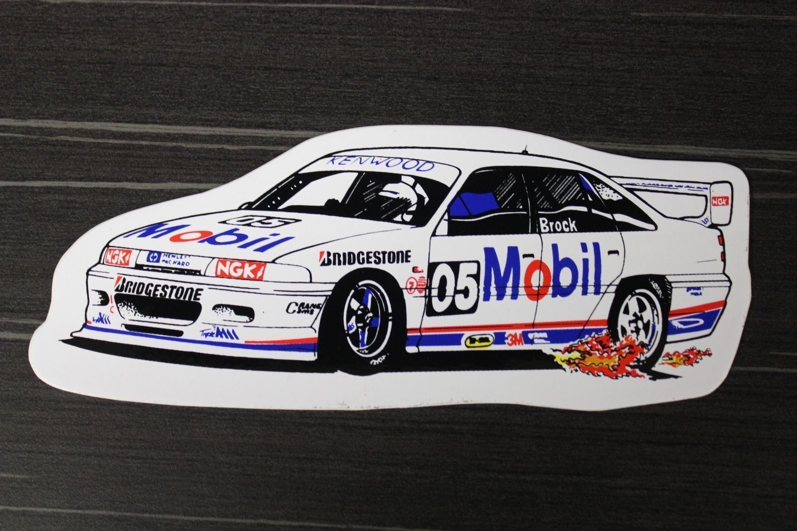 Peter Brock VP Commodore Mobil Sticker