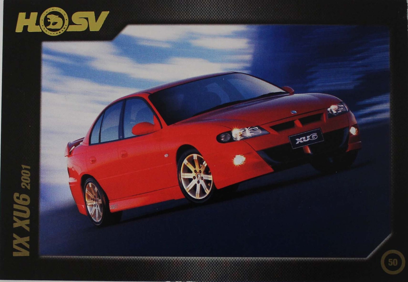 HSV 20th Anniversary Card 1987 - 2007 VX XU6 2001 Holden HSV Sticker 50