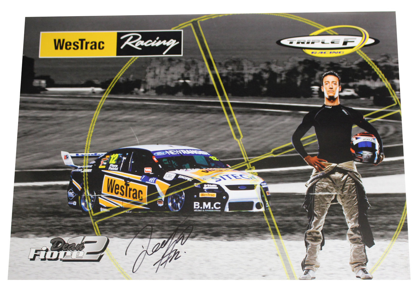 Ford Dean Fiore #12 V8 Supercars Signed Poster