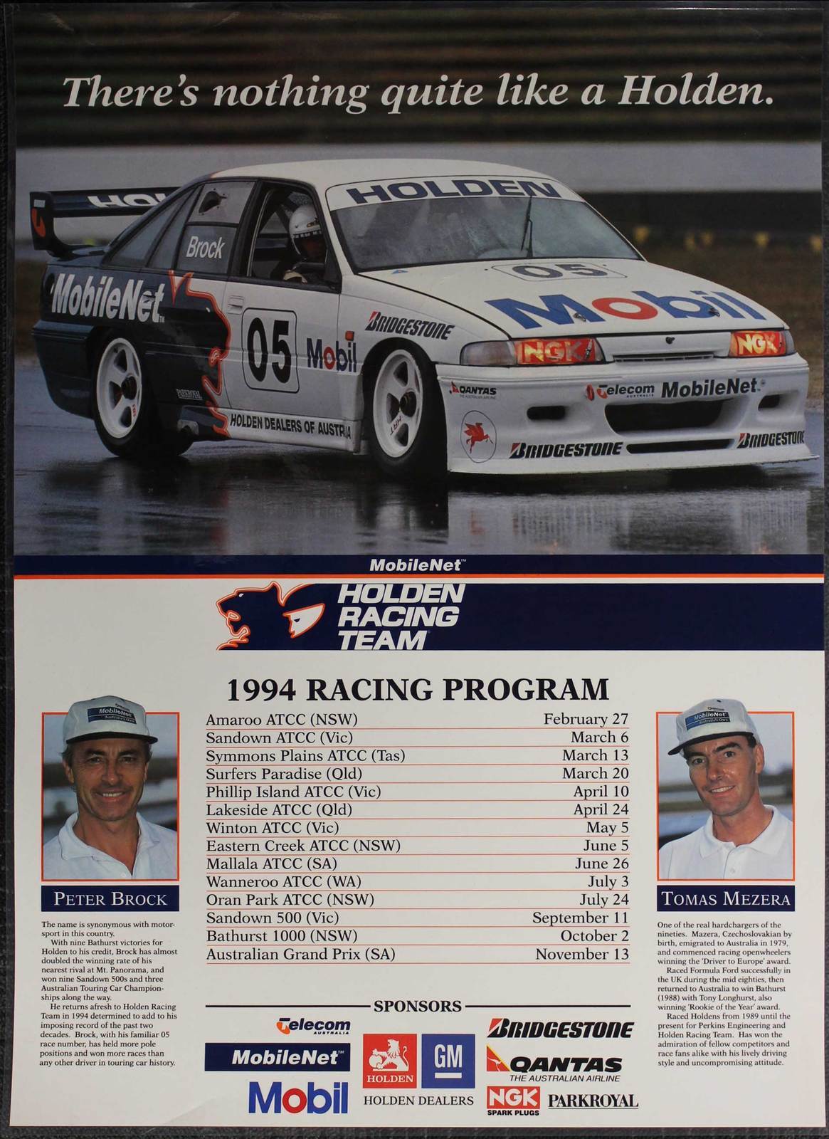Peter Brock / Tomas Mezera HRT Poster