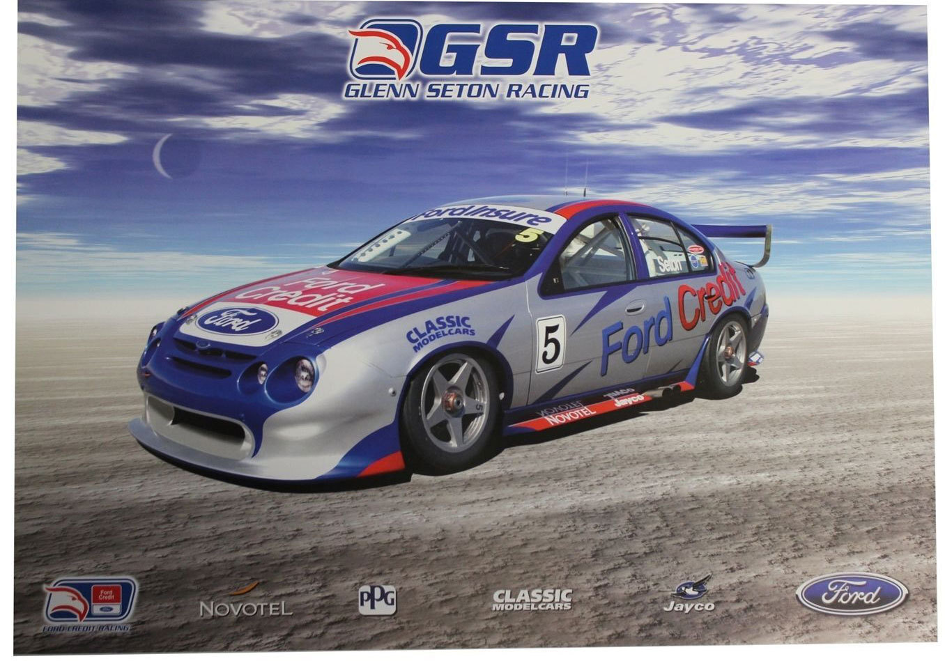 Ford Credit V8 Supercar Glenn Seton Racing Poster