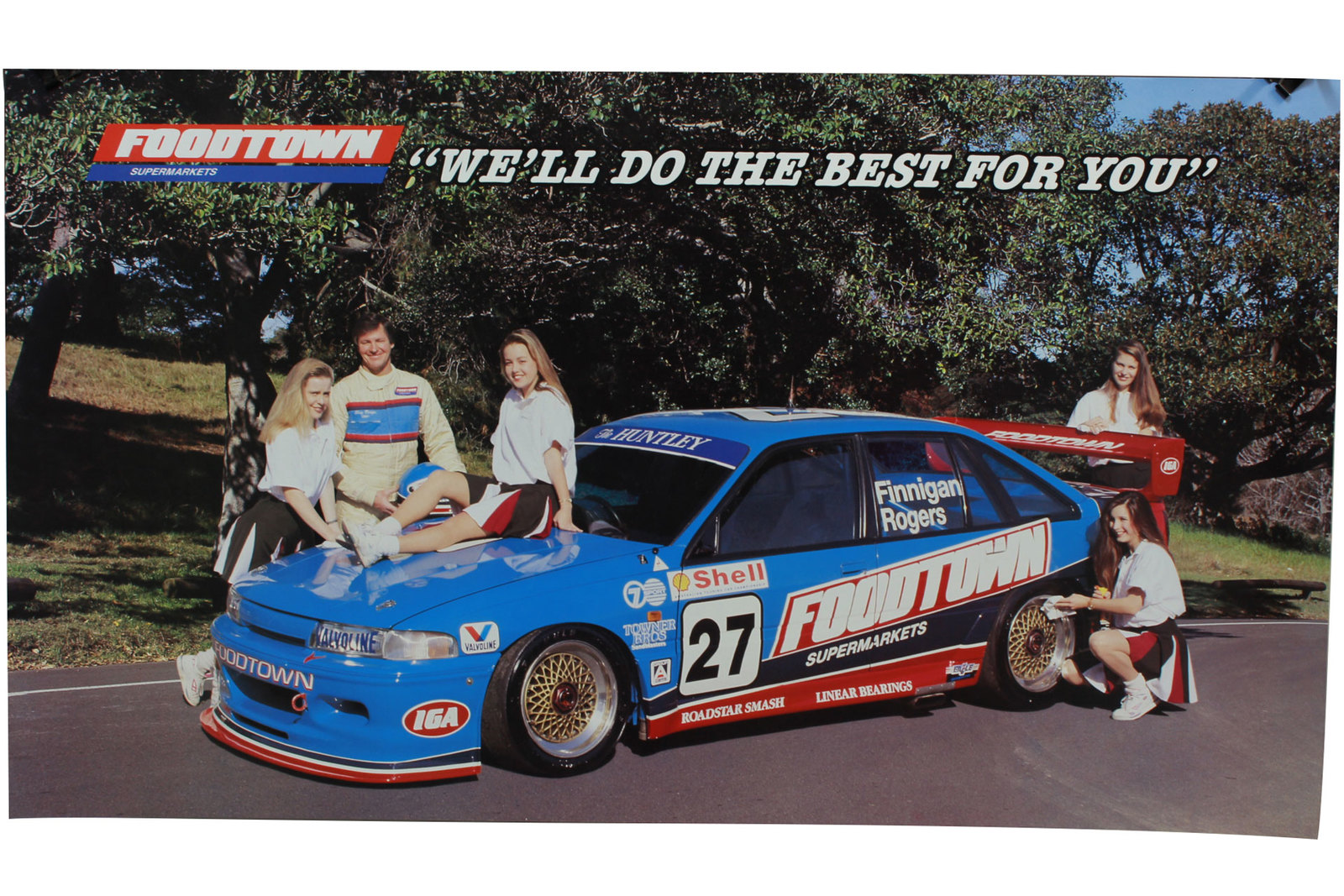 Foodtown Holden VN Group A Commodore Poster Terry Finnigan Gary Rogers ...