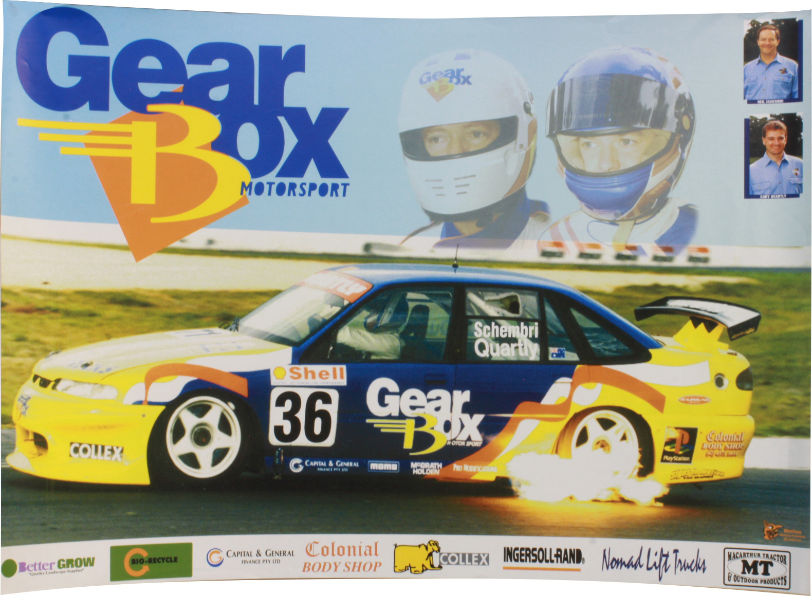 Neil Schembri & Gary Quartly Gearbox Motorsport Poster