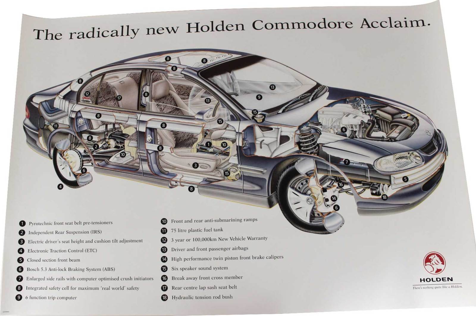 Holden VT Acclaim Commodore Dealer Poster